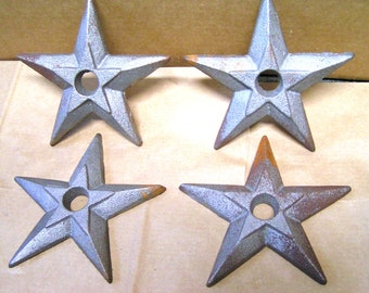 6 Cast Iron Western Stars for Craft Woodworking | Etsy