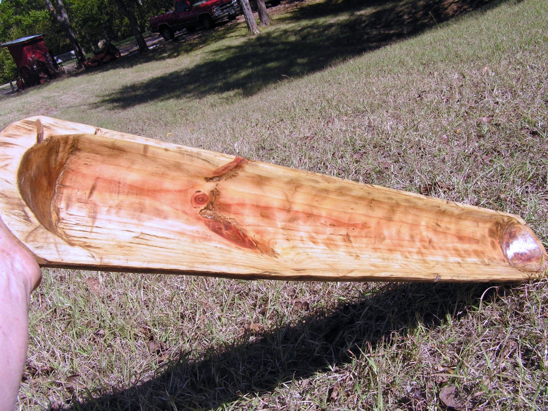 Long Skinny Wood French Dough Bread Bowl 2672 - Etsy