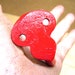 TWO Cast Iron RED Wall Hooks - Etsy