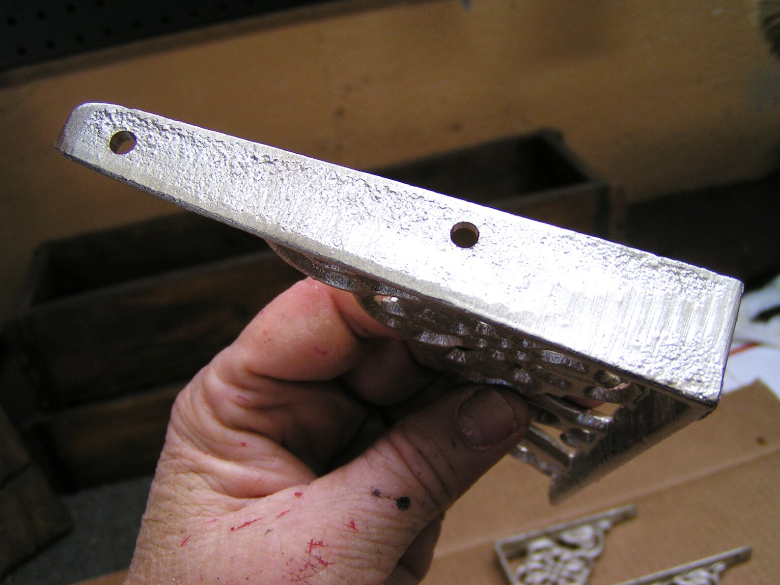 FOUR Small Cast Iron Wall Shelf Brackets Corbel VICTORIAN - Etsy