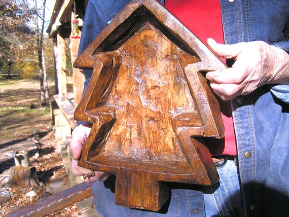 Kitchen & Dining Dining & Serving Christmas Tree Shaped Wooden Bowl ...