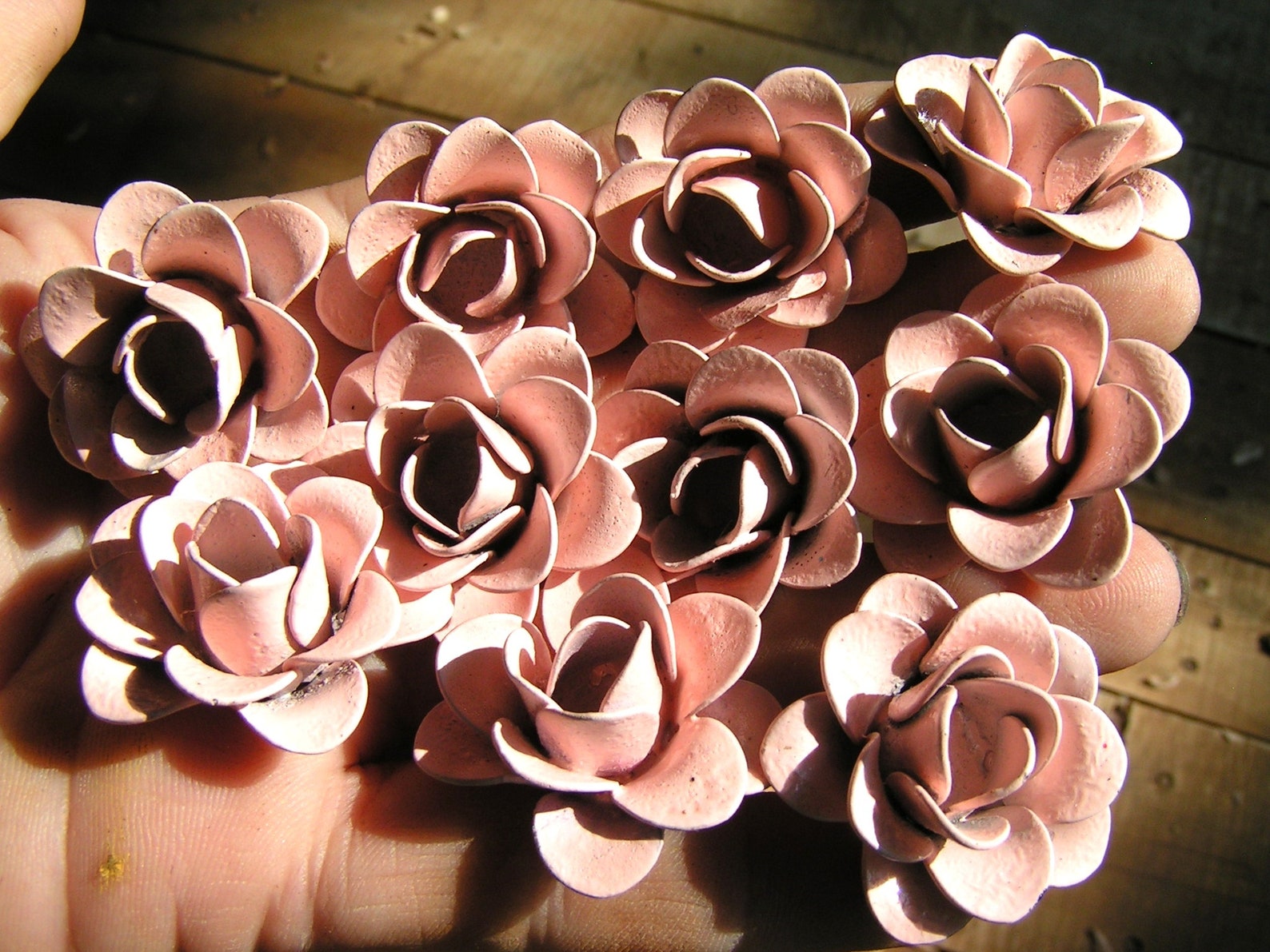 TEN Small Metal Rose Flowers for Accents Embellishments - Etsy