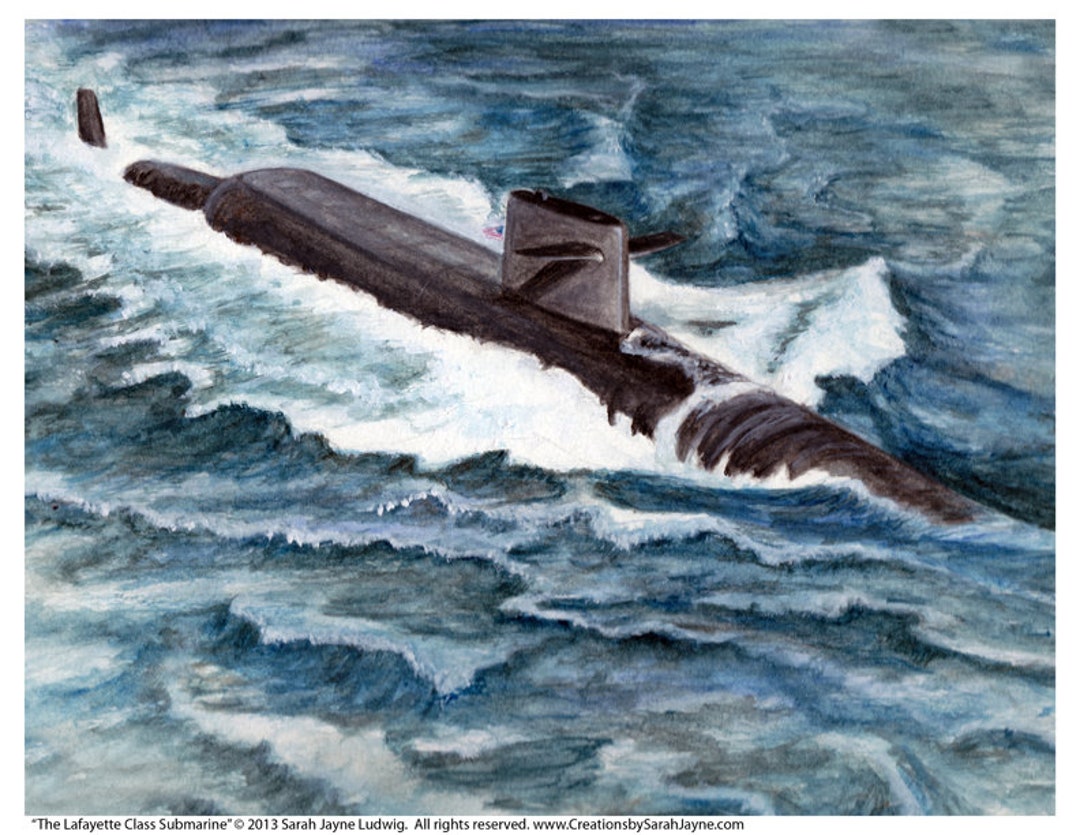 Lafayette Class Submarine Postcard (set of 5) - Etsy