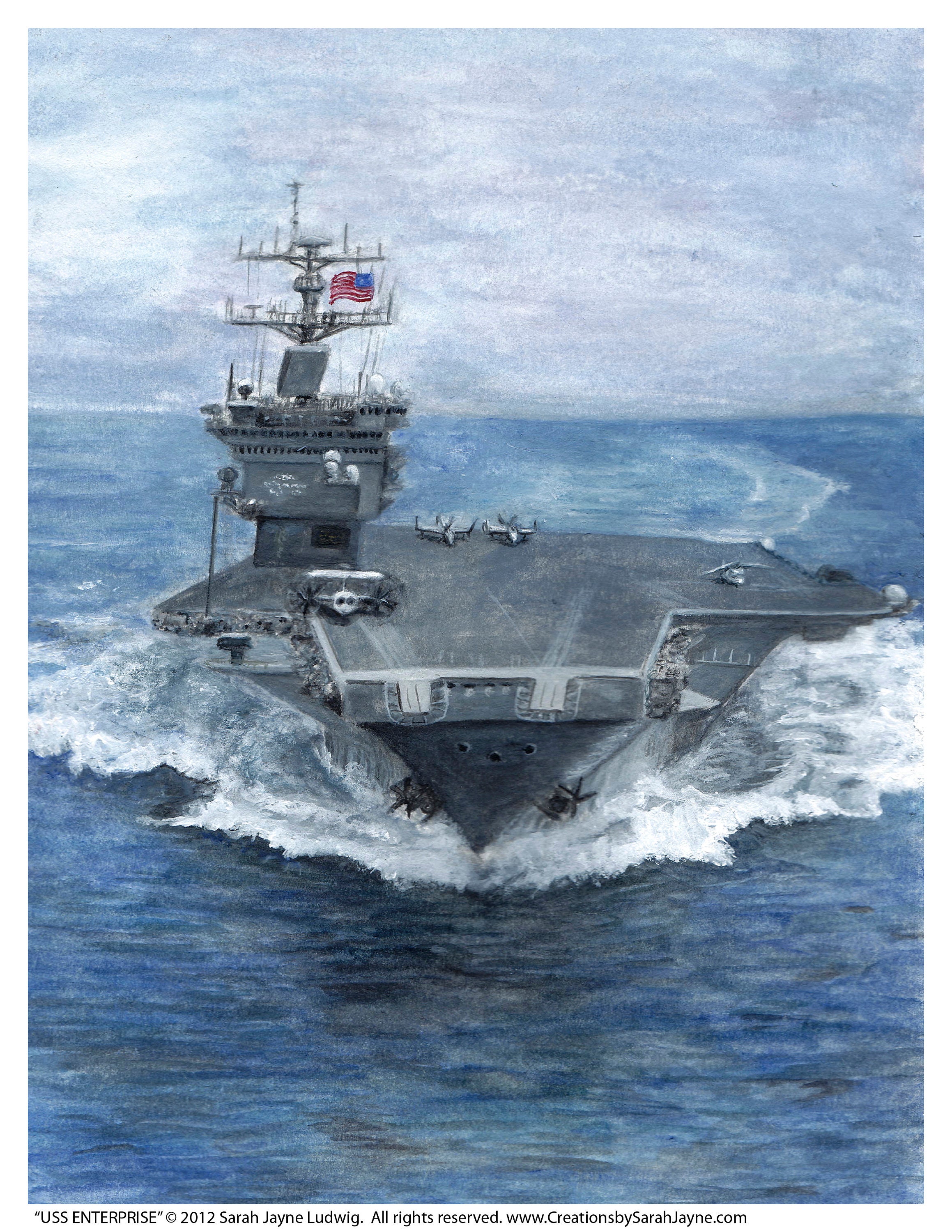 USS ENTERPRISE Print - Etsy