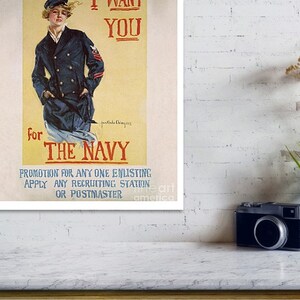 I Want You for the Navy Vintage Poster (16" X 20") - Etsy