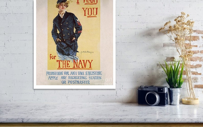 I Want You for the Navy Vintage Poster 16 X 20 - Etsy