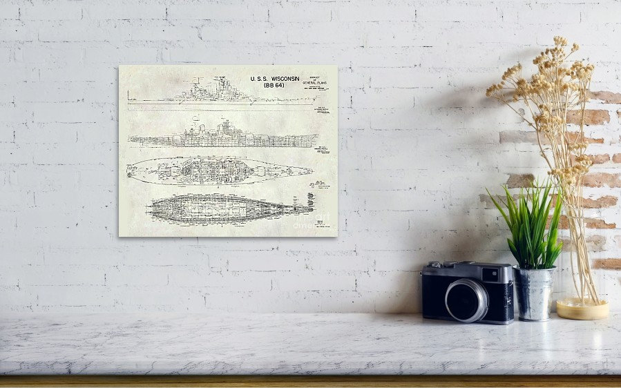 USS TEXAS Blueprint 11" X 14" - Etsy