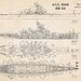 USS IOWA Blueprint 11" X 14" - Etsy