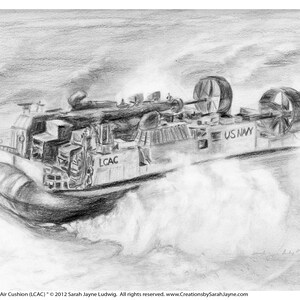 The Landing Craft Air Cushion (LCAC) Print - Etsy