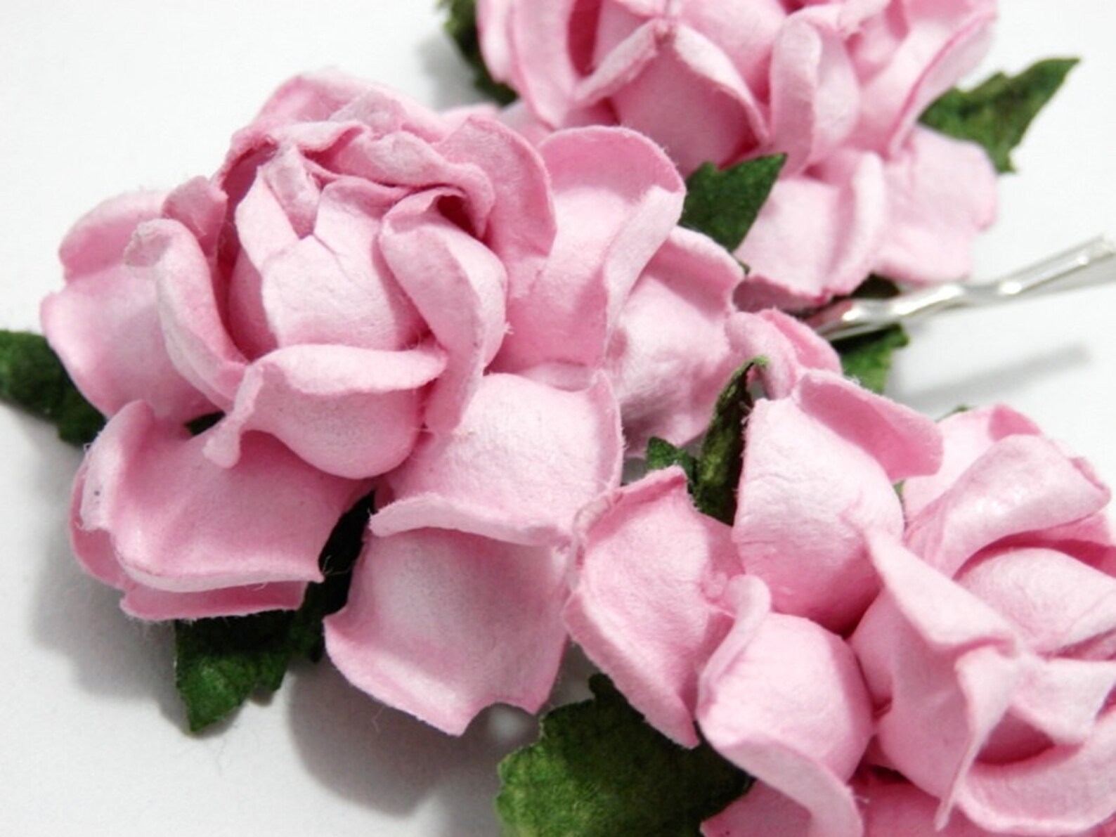Pink Rose Floral Hair Clip Set/ Bridal/ Wedding Hair Accessories ...