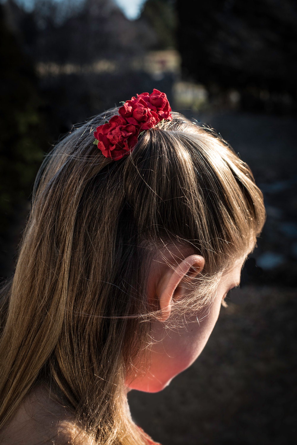 Lilac/ Light Violet/ Purple Rose Floral Hair Comb/ Bridal/ Wedding Hair ...