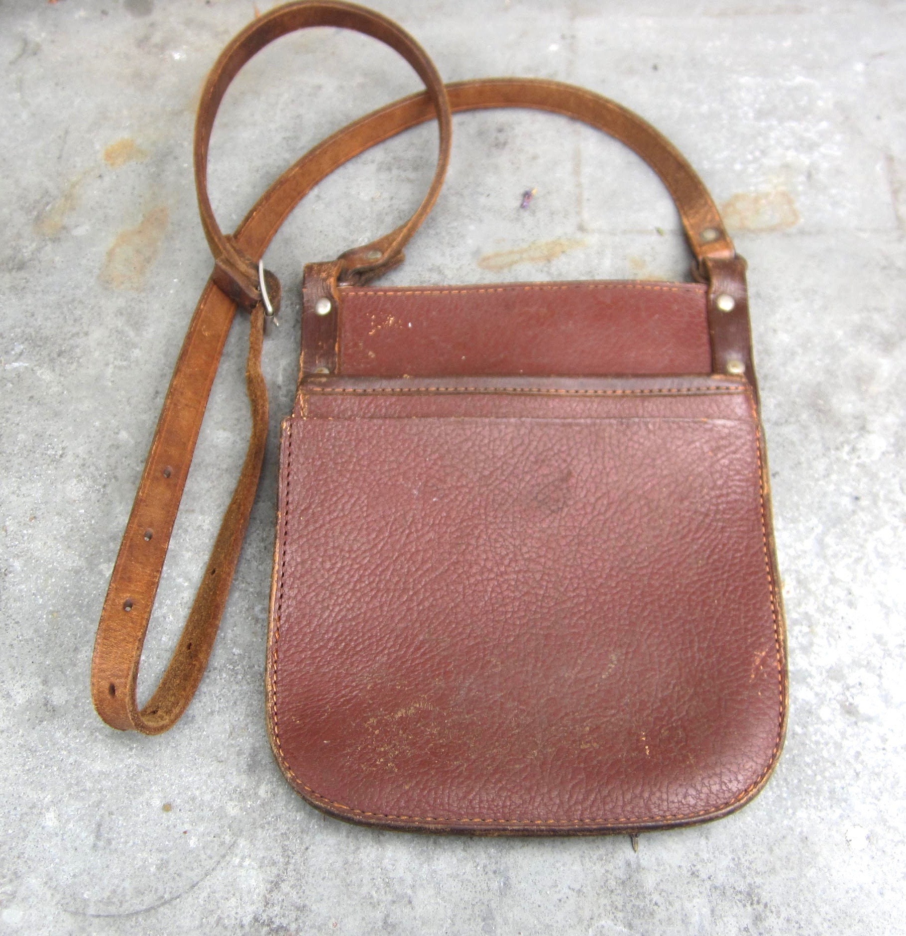 1930s British bus conductor crossbody leather bag | Etsy