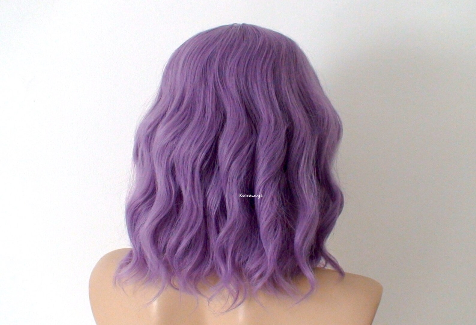 Lavender Wig. 16 Wavy Hair Wig. Heat Friendly Synthetic - Etsy
