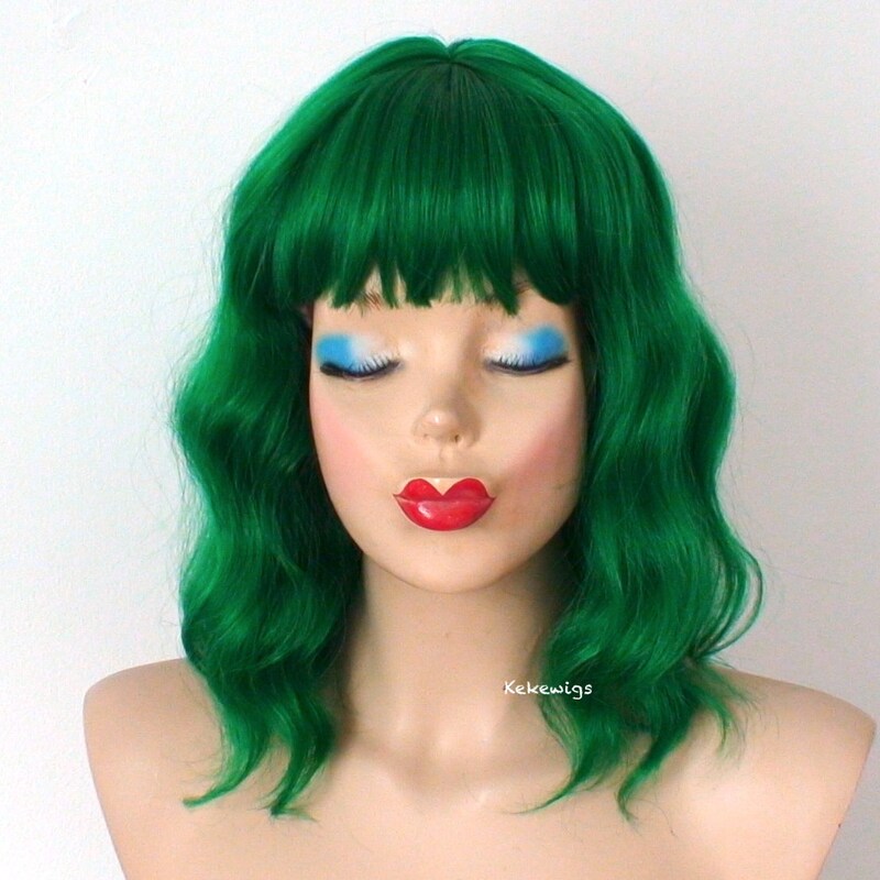 16 in Green Wig - Etsy