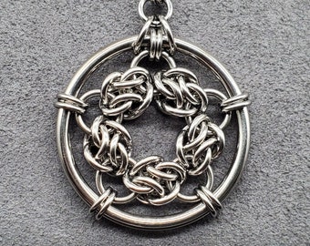Chain Maille Pendant - Etsy
