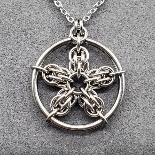 Chain Maille Pendant - Etsy