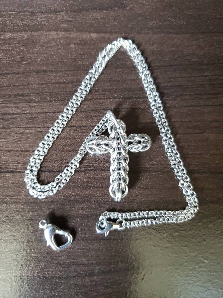 Cross Pendant in Stainless Steel Full Persian Cross - Etsy