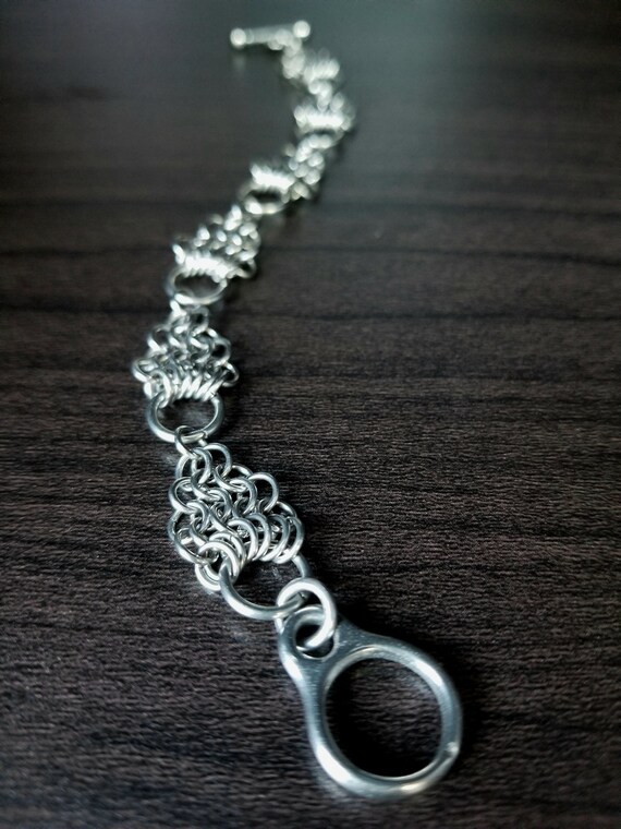 Chainmaille Bracelet Stainless Steel Jewelry Teardrop Chain Maille Bracelet Gift for Her Etsy