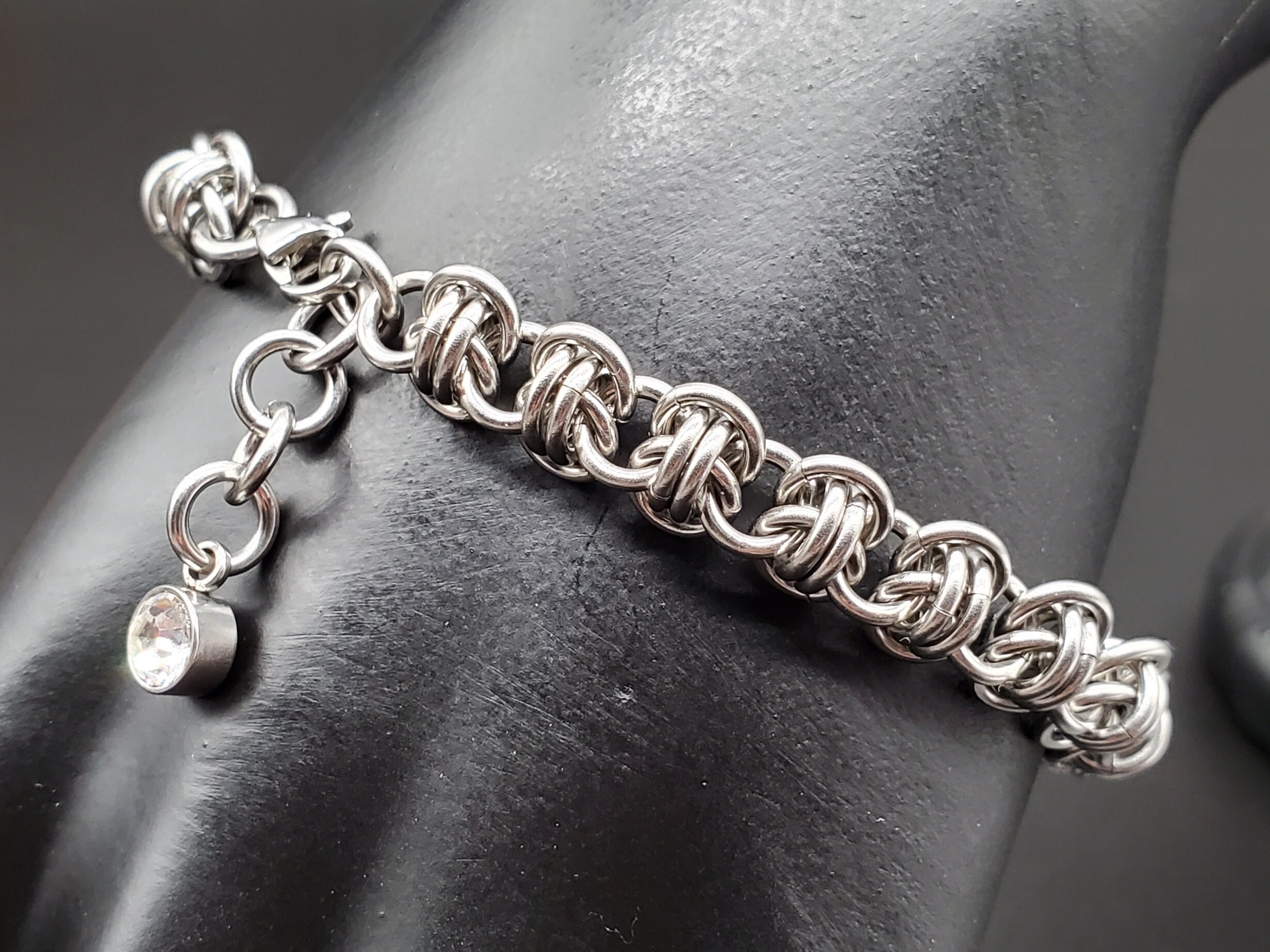 Chain Maille Bracelet Stainless Steel Jewelry for Her Barrel - Etsy