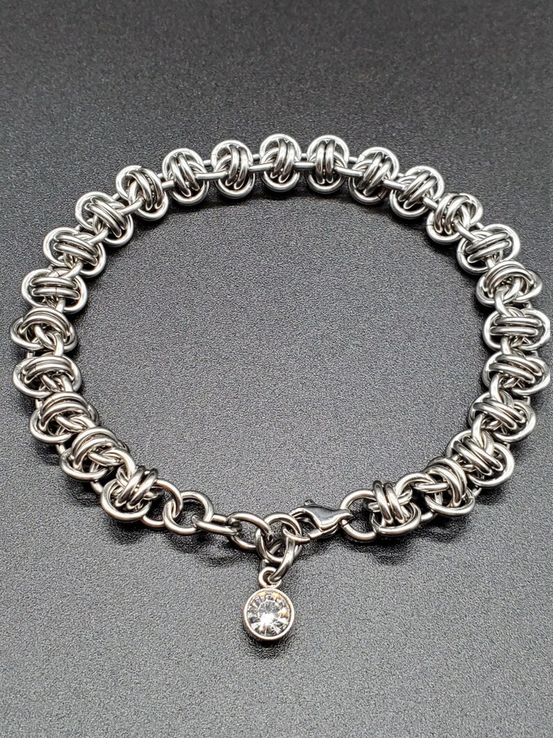 Chain Maille Bracelet Stainless Steel Jewelry for Her Barrel - Etsy