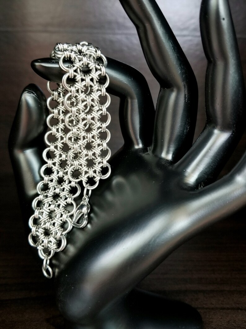 Chain Maille Bracelet Japanese Lace Chainmaille 12-in-1 - Etsy