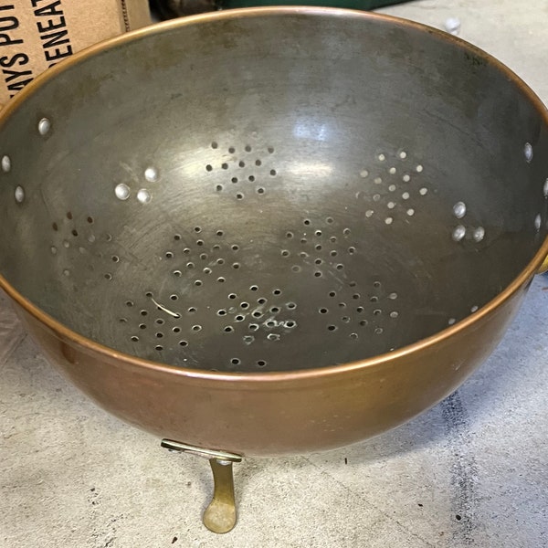 Copper Colander - Etsy