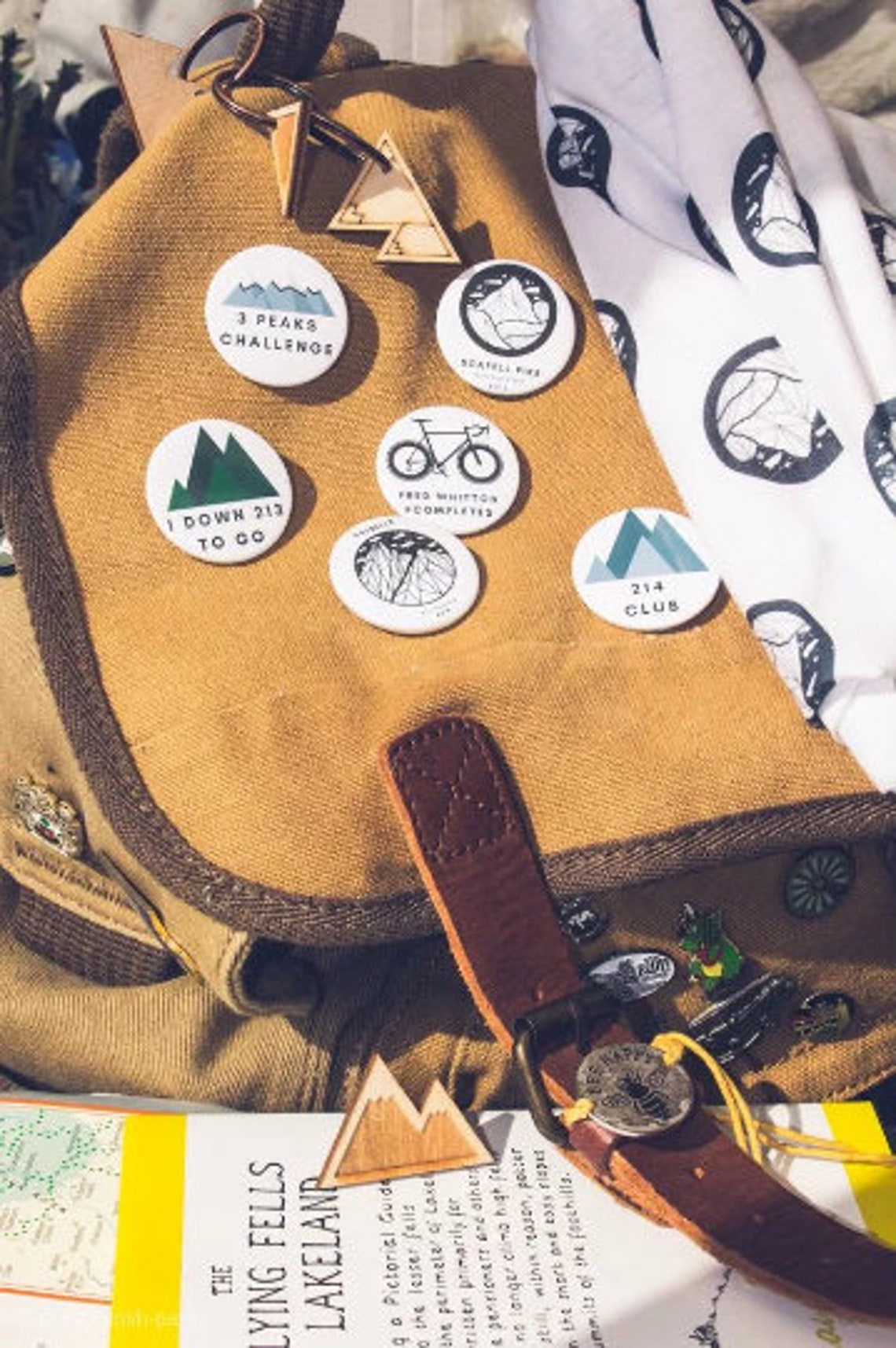Mountain Achievement Pin Badge: Hiking Trail Keepsake - Etsy