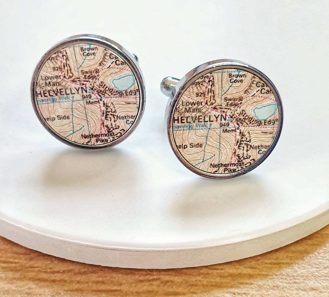 Personalised Map Cufflinks, Gifts Under 30, Personalised Gift for Him ...