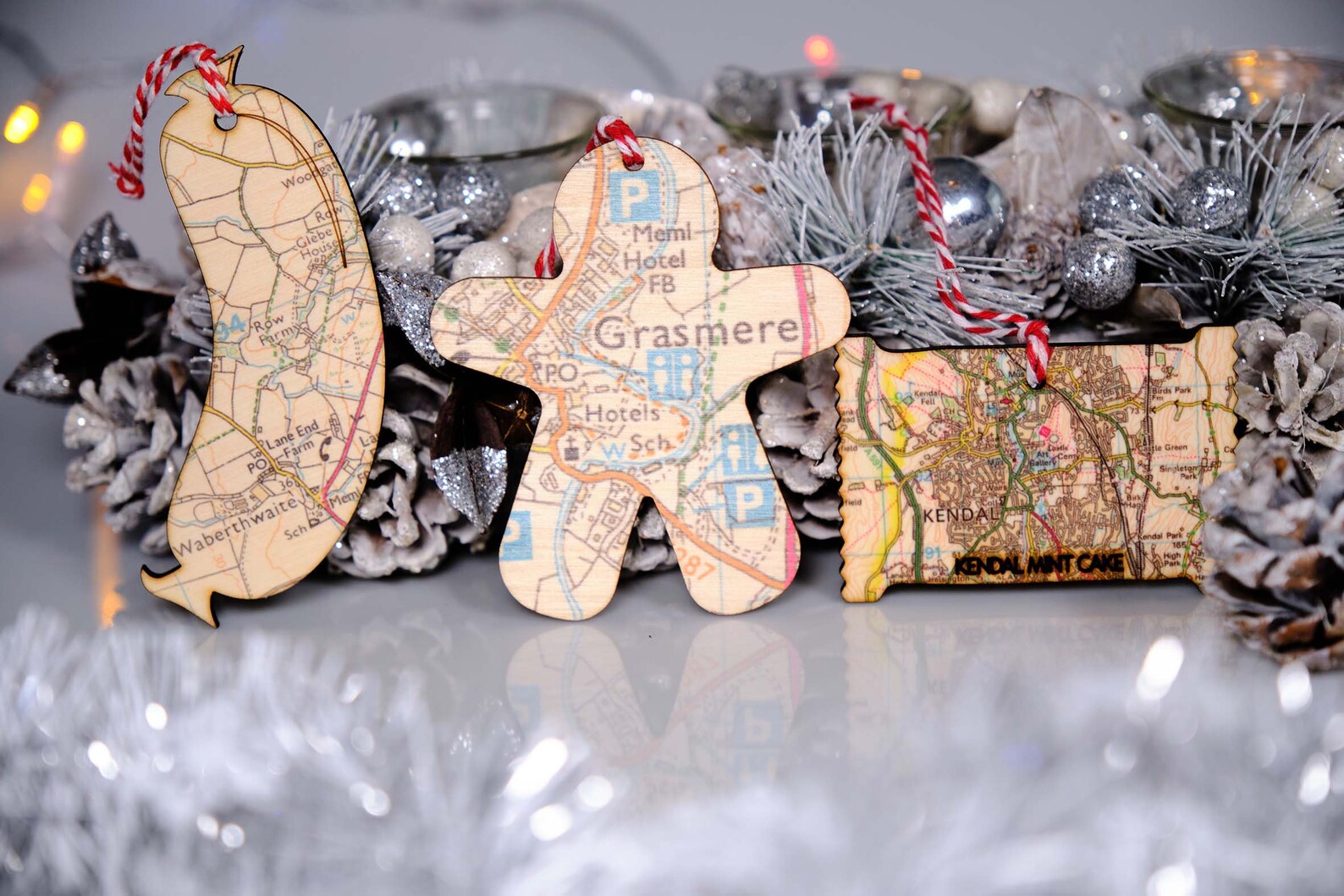 Grasmere Gingerbread Man Map Ornament Christmas Keepsake - Etsy