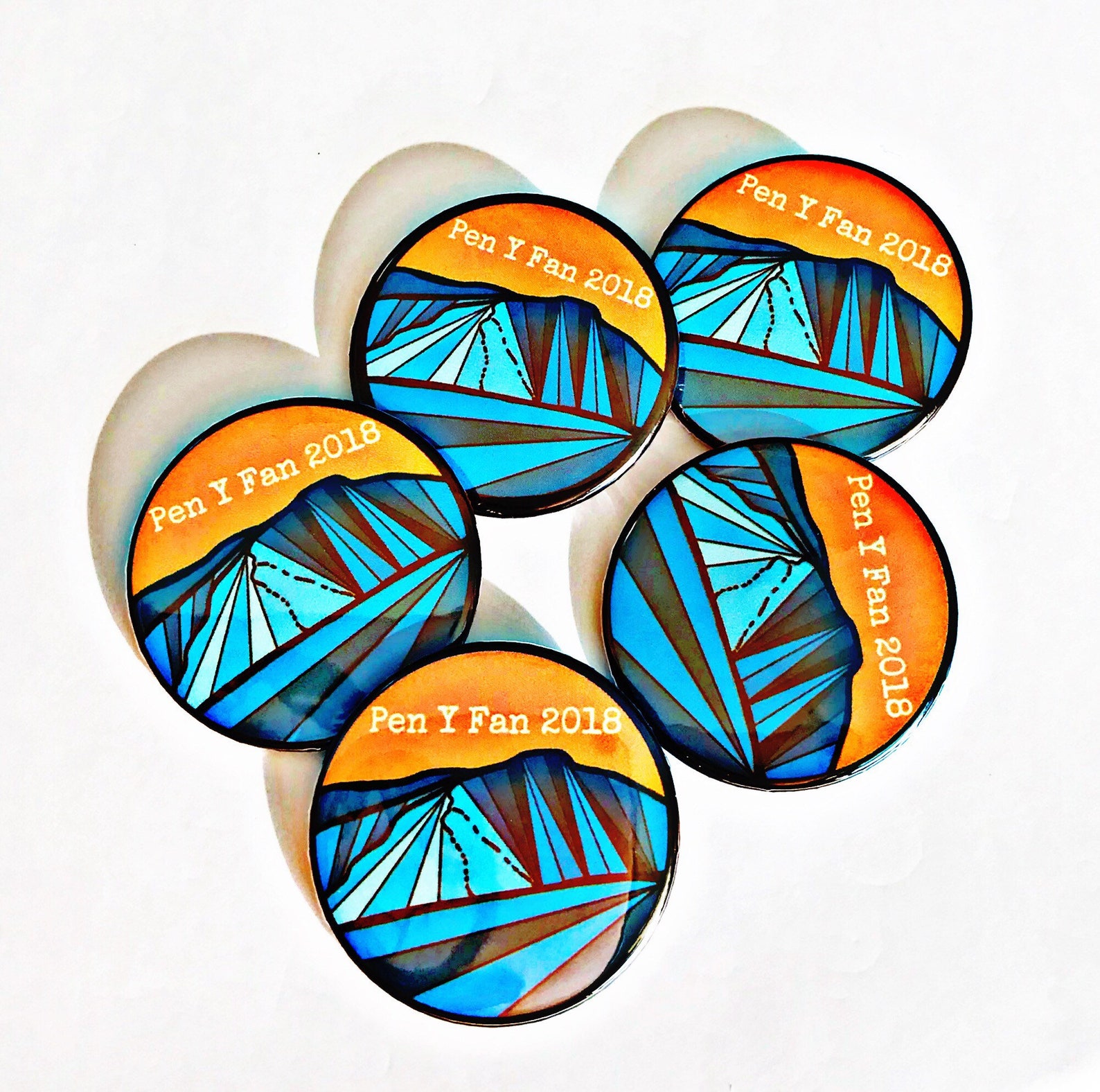 Mountain Achievement Pin Badge: Hiking Trail Keepsake - Etsy