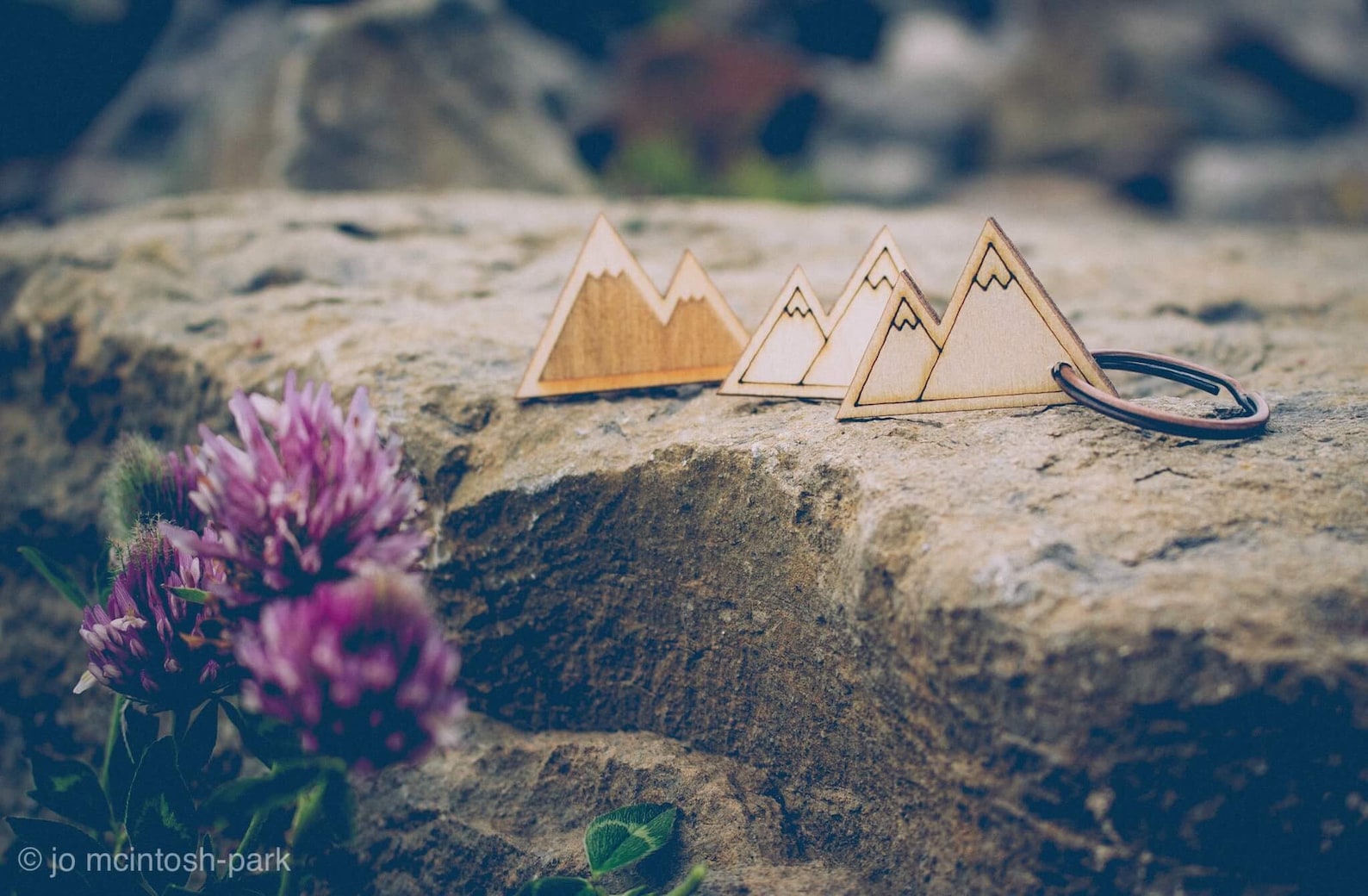 Wooden Mountain Keyring Car Keychain Adventure Keyfob | Etsy UK