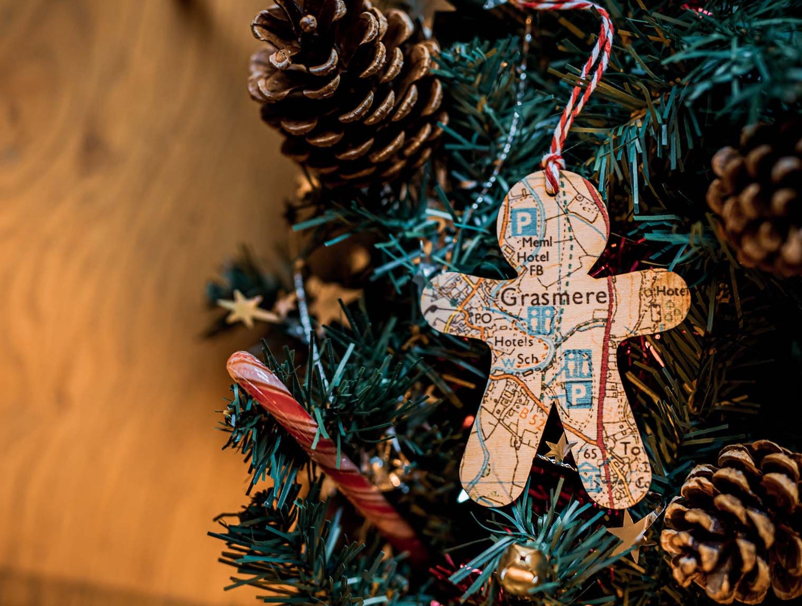 Grasmere Gingerbread Man Map Ornament Christmas Keepsake - Etsy
