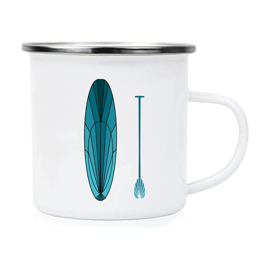 SUP Paddleboard Enamel Mug: Lake District Gift - Etsy