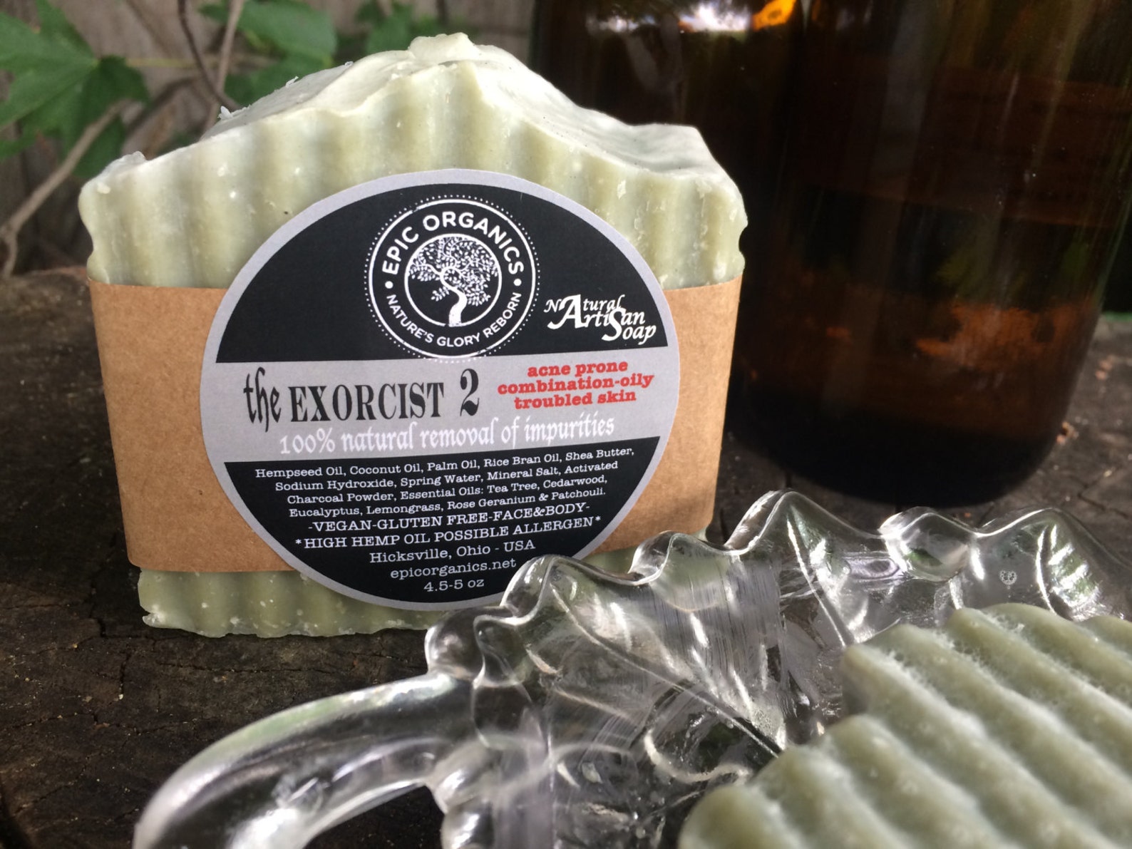 The EXORCIST 2-soap-acne Prevention-face-body-vegan-charcoal-salt ...