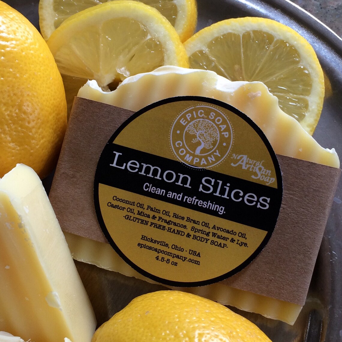 LEMON Slices-soap-vegan-gluten Free- - Etsy