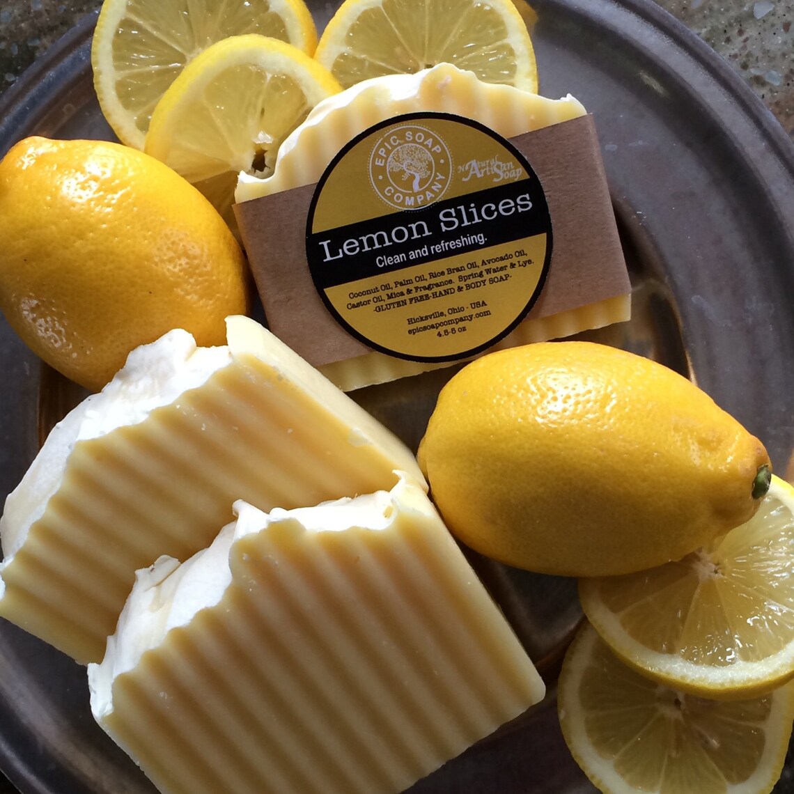 LEMON Slices-soap-vegan-gluten Free- - Etsy
