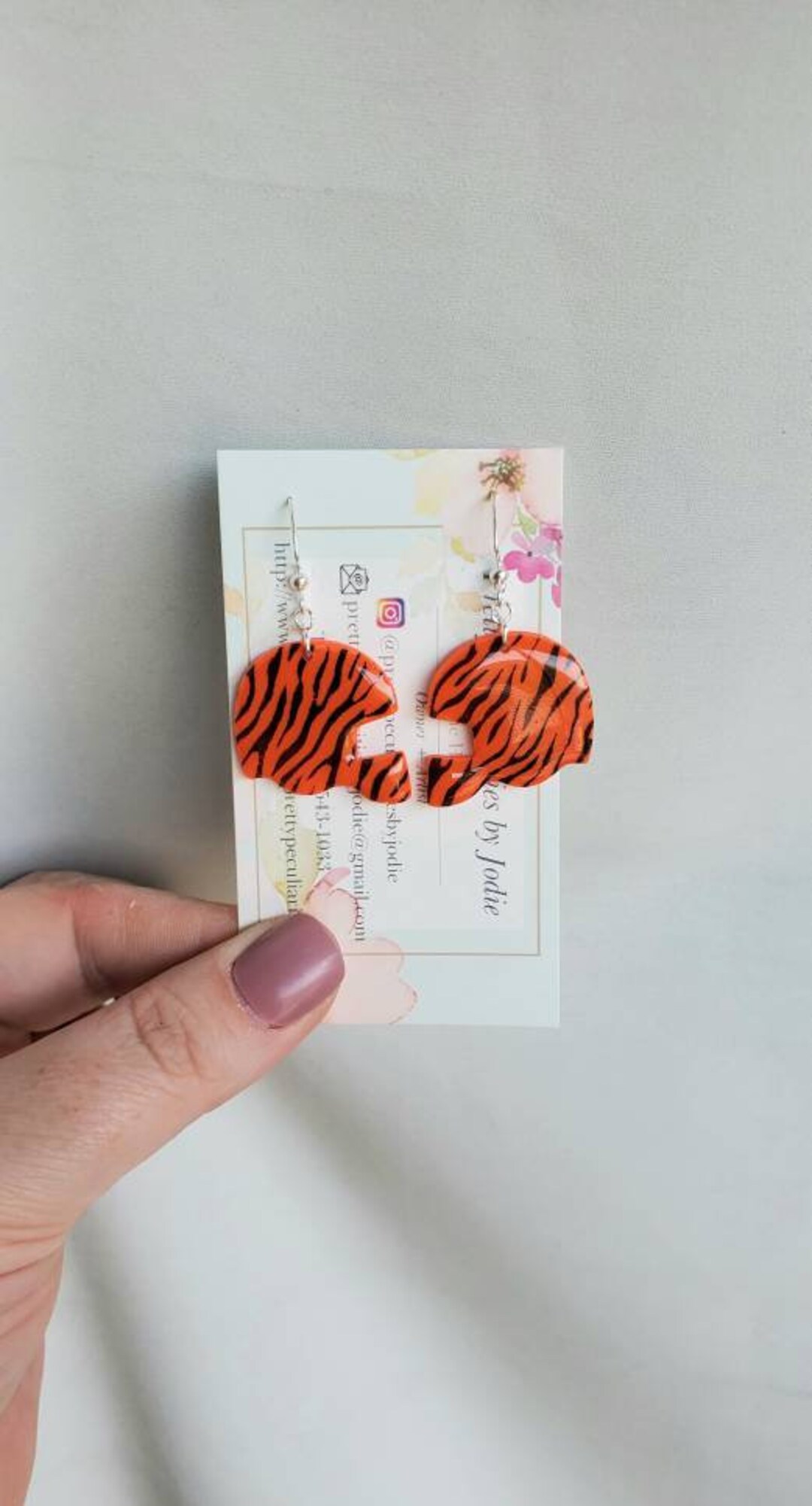 WHO DEY Cincinnati Bengals Inspired Polymer Clay Earrings, Handmade and ...