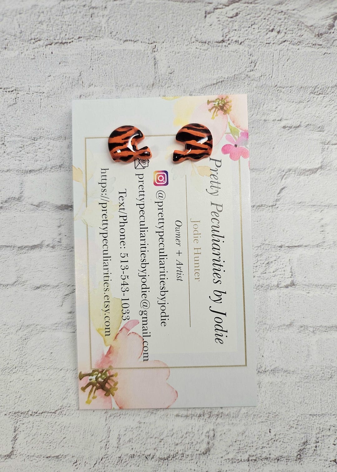 WHO DEY Cincinnati Bengals Inspired Polymer Clay Stud Earrings ...