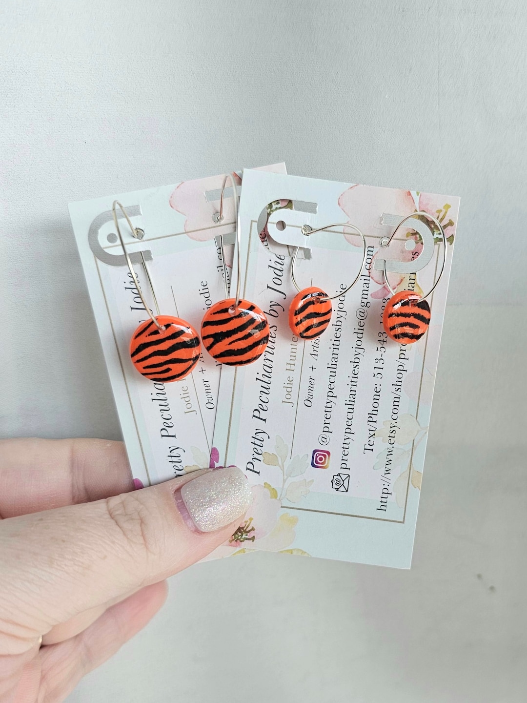 WHO DEY Cincinnati Bengals Inspired Polymer Clay Earrings, Handmade and ...