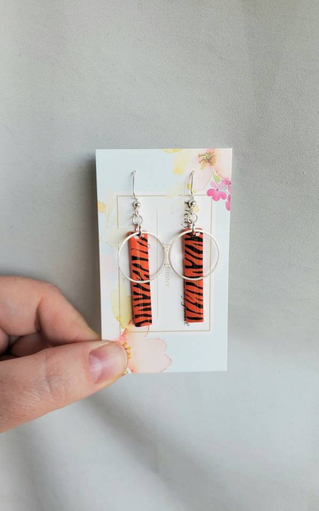 WHO DEY Cincinnati Bengals Inspired Polymer Clay Earrings, Handmade and ...