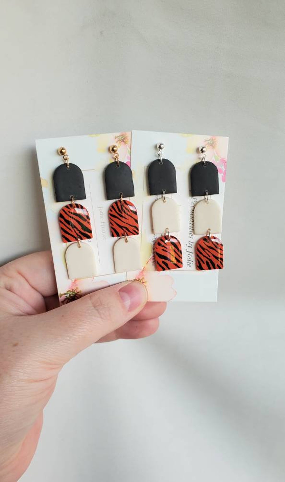 WHO DEY Cincinnati Bengals Inspired Polymer Clay Earrings, Handmade and ...