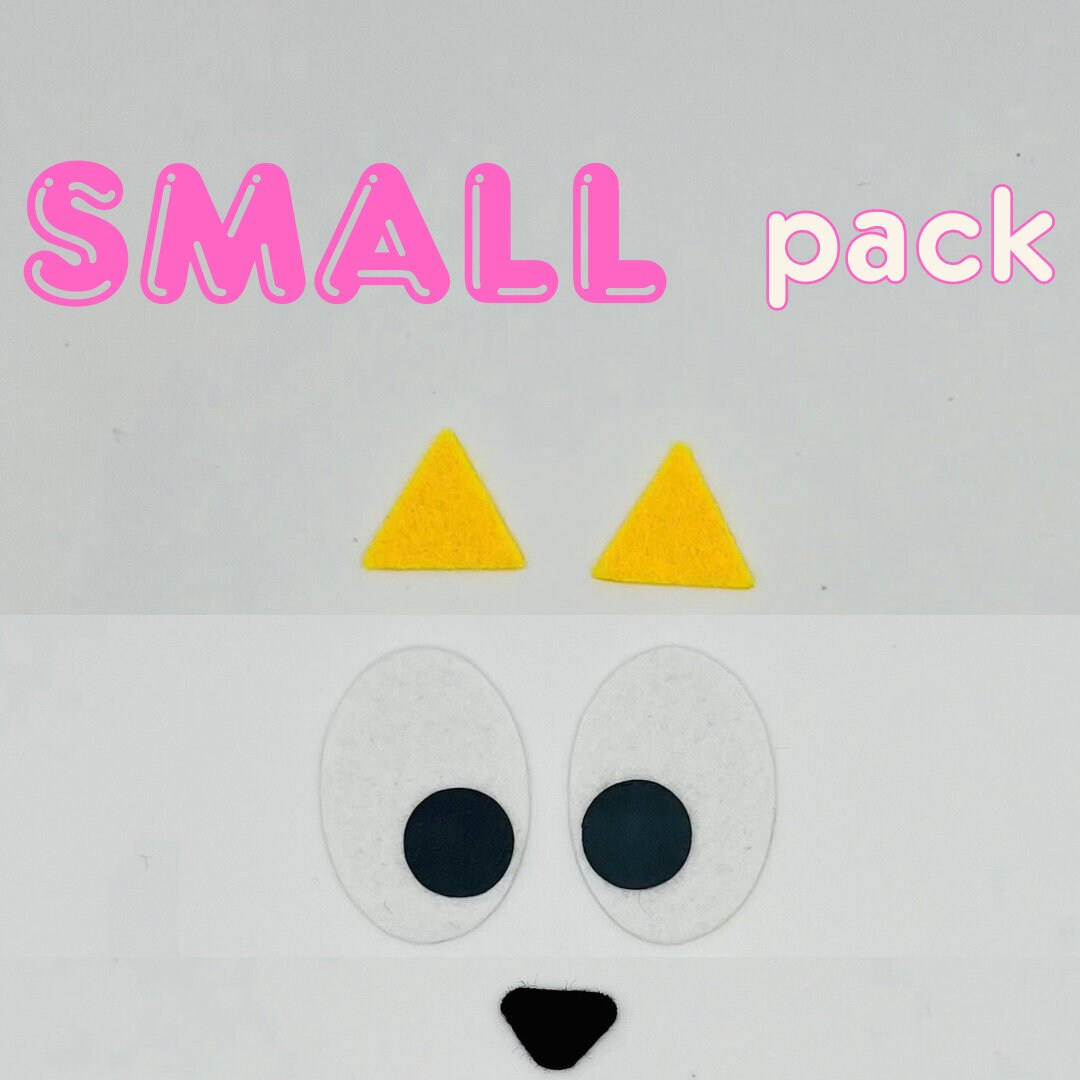 Felt Packs for Dog Crochet Pattern - Eyes, Ears, and Nose - Etsy