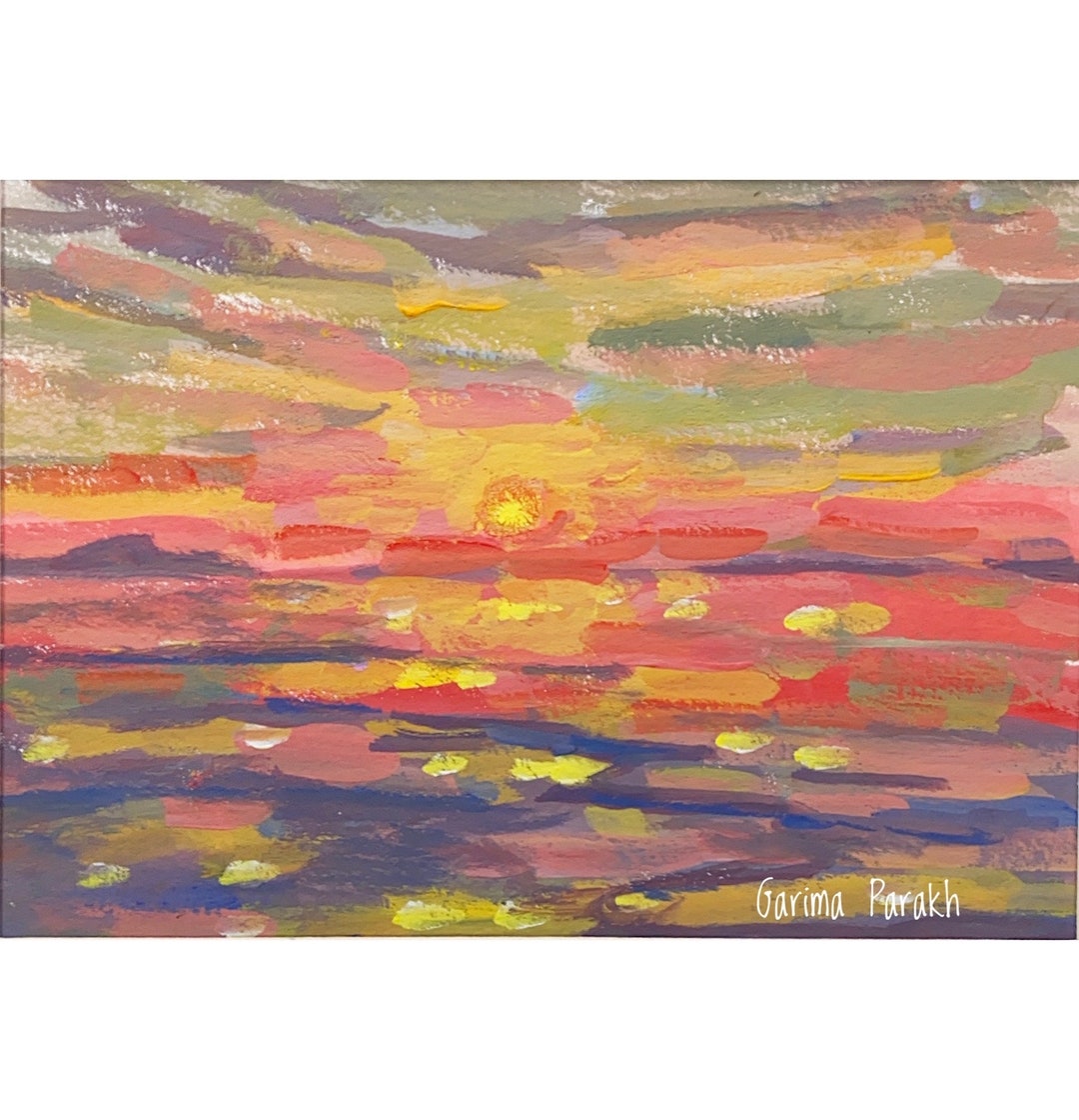 Cape Cod Painting, Ocean Art, Original Art, Impressionist Art , 5x7 ...