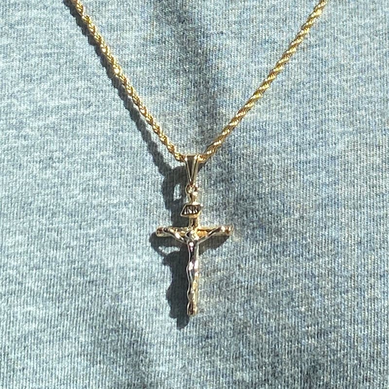 Cross Chain Necklace - Etsy
