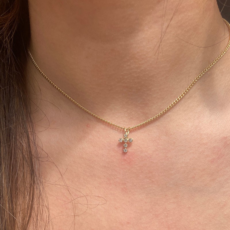 Small Gold Cross - Etsy