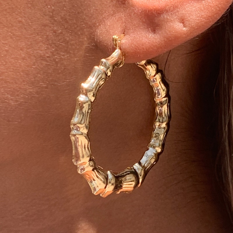 Bamboo Earrings - Etsy