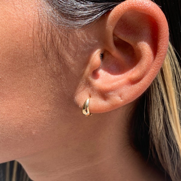 Small Gold Hoops - Etsy