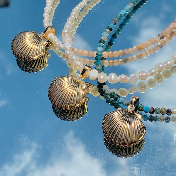 Large Shell Necklace - Etsy