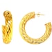 18K Gold Filled Thick Rope Hoops, Braided Hoops, Vintage Hoops, Medium ...