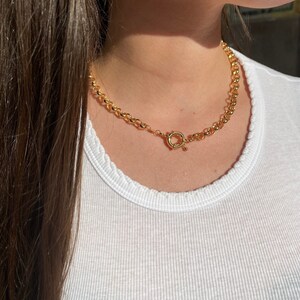 18K Chunky Link Chain Gold Filled Layering Necklacethick - Etsy